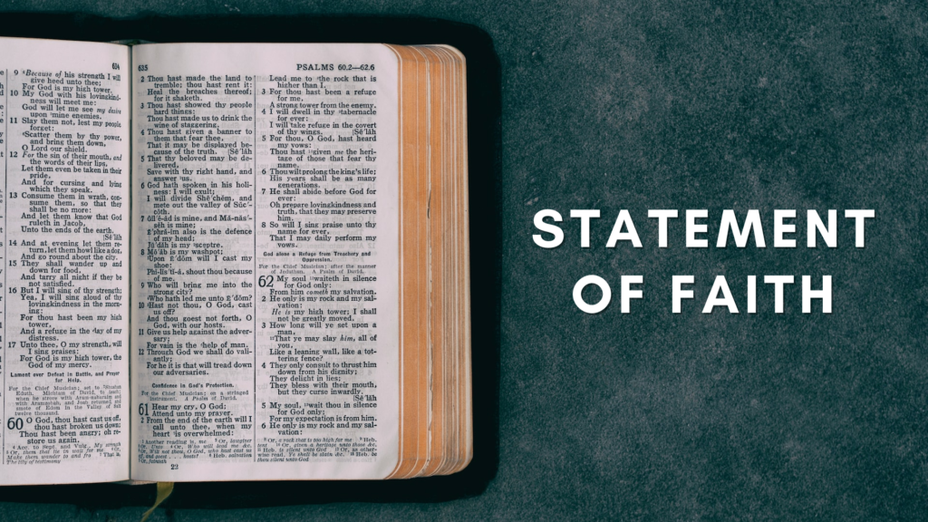 Statement of Faith - New Millennium Evangelical Church